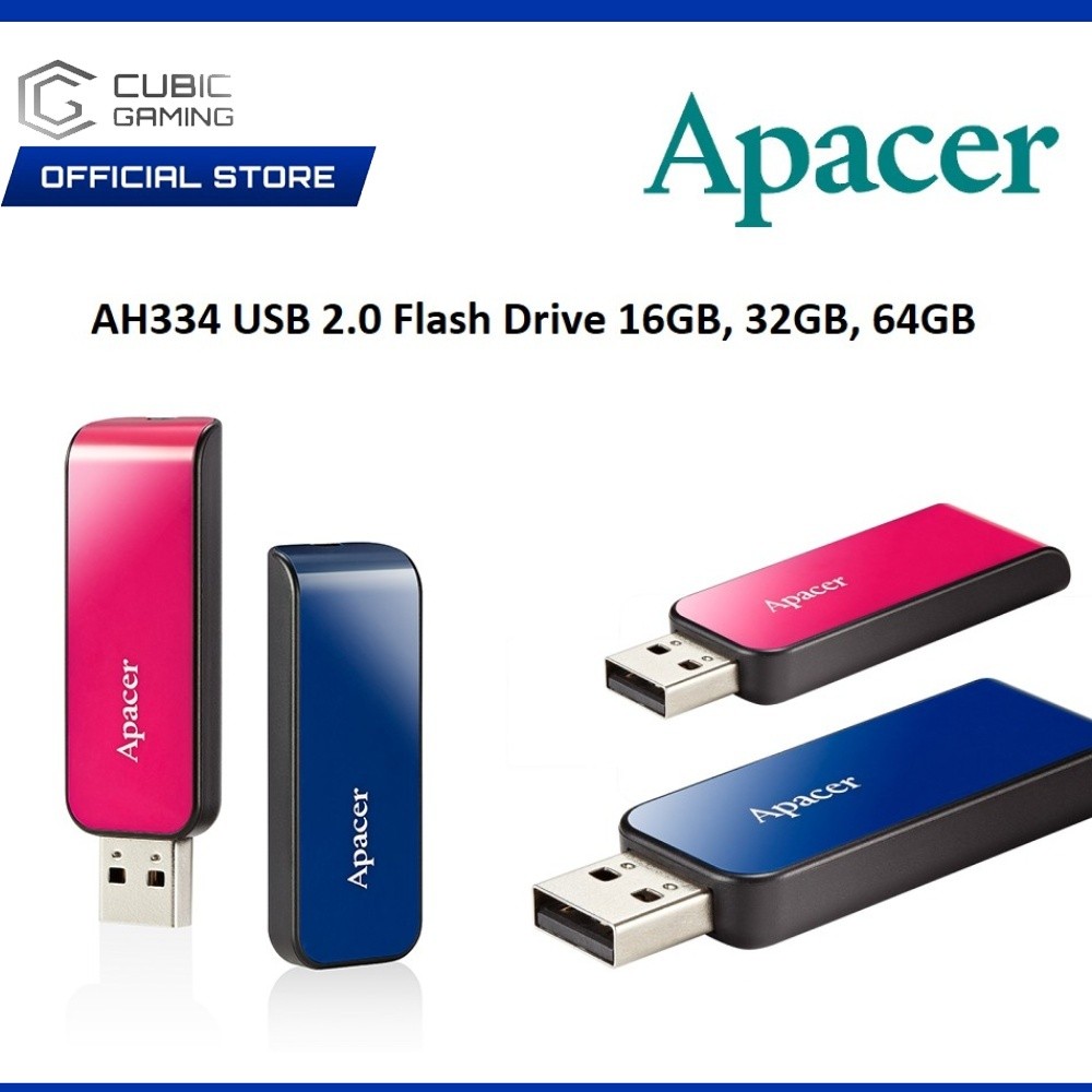 APACER AH334 USB 2.0 USB FLASH DRIVE PENDRIVE THUMB DRIVE WITH TRAP ...