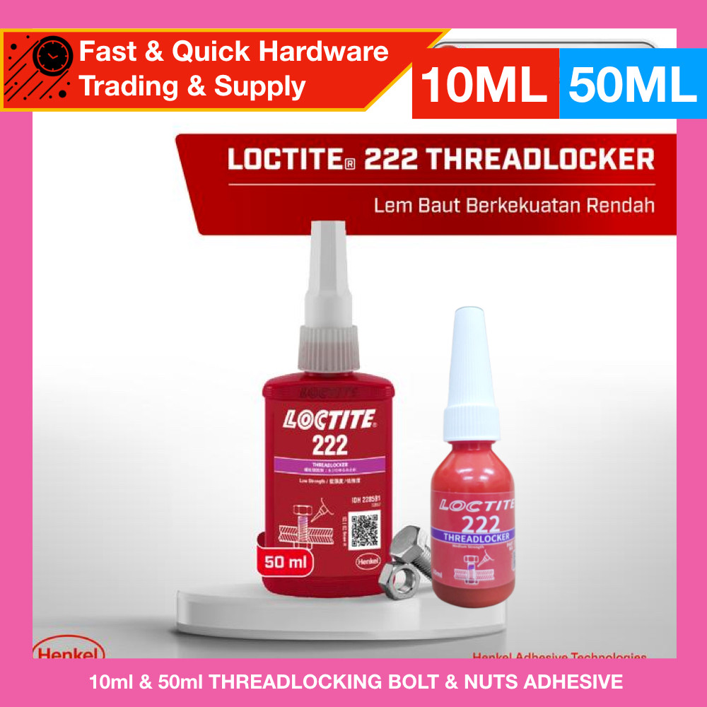 10ml 50ml 222 LOCTITE PURPLE threaded Locking Sealant Anti Slip Loosen ...