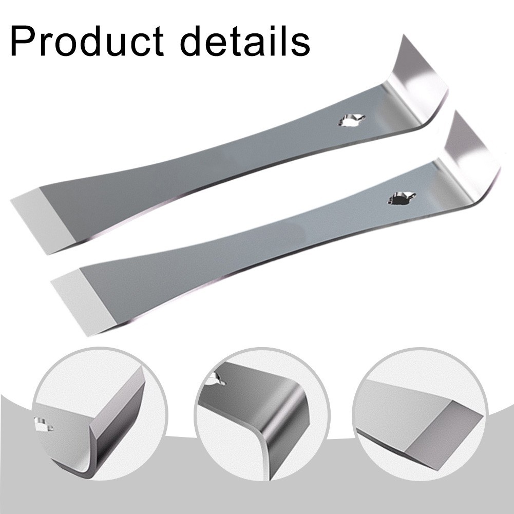 [HME] Clearance sale 2PC Stainless Steel Pry Bar Scraper Tool set Flat ...