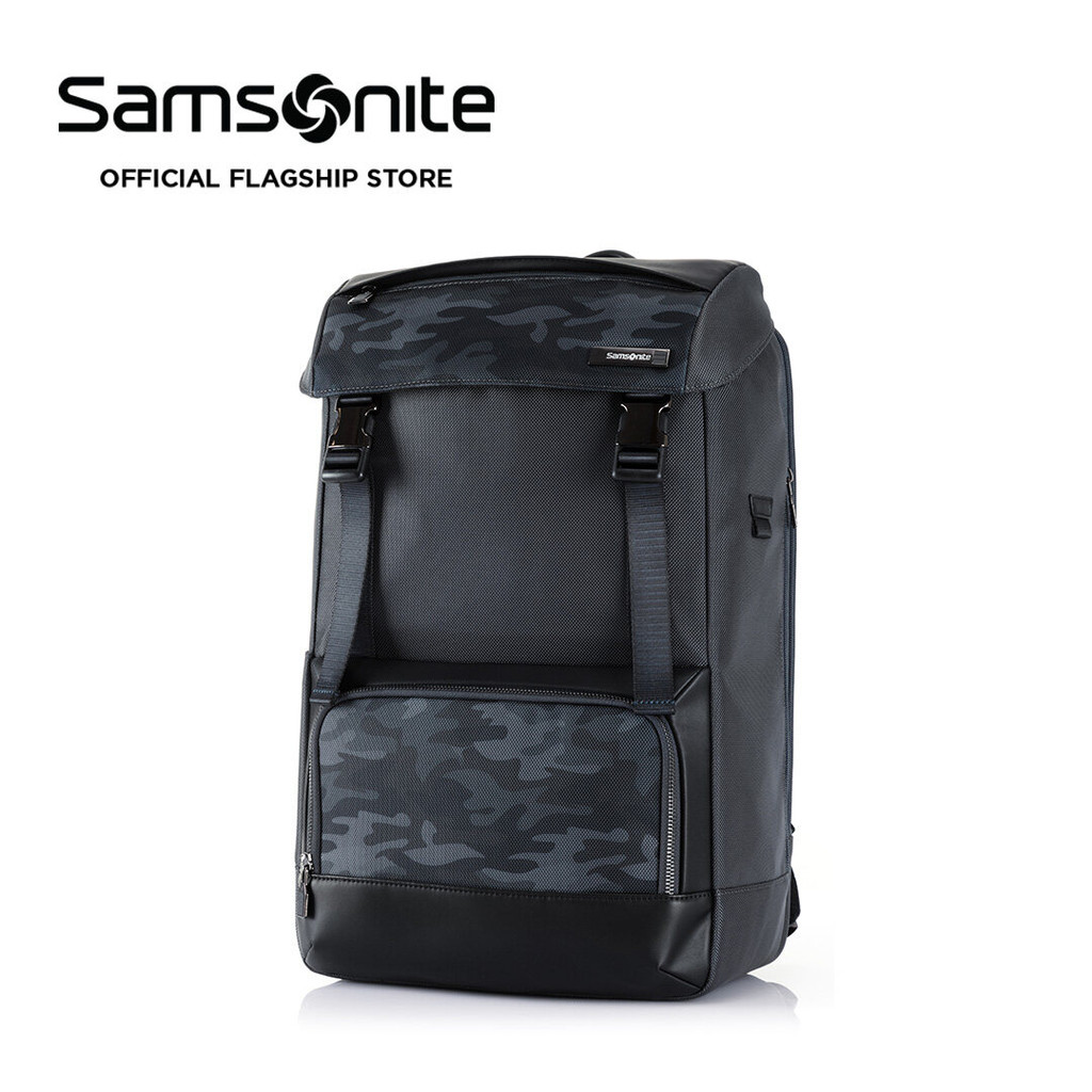 Samsonite SEFTON BACKPACK W/ FLAP TCP - BLACK | Shopee Malaysia