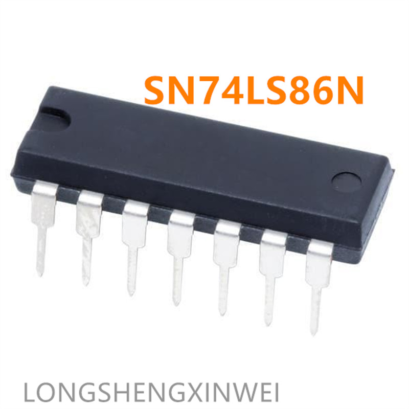SHDJ-1PCS SN74LS86N 74LS86 DIP 14 Four XOR Gate/grid/inverter IC ...