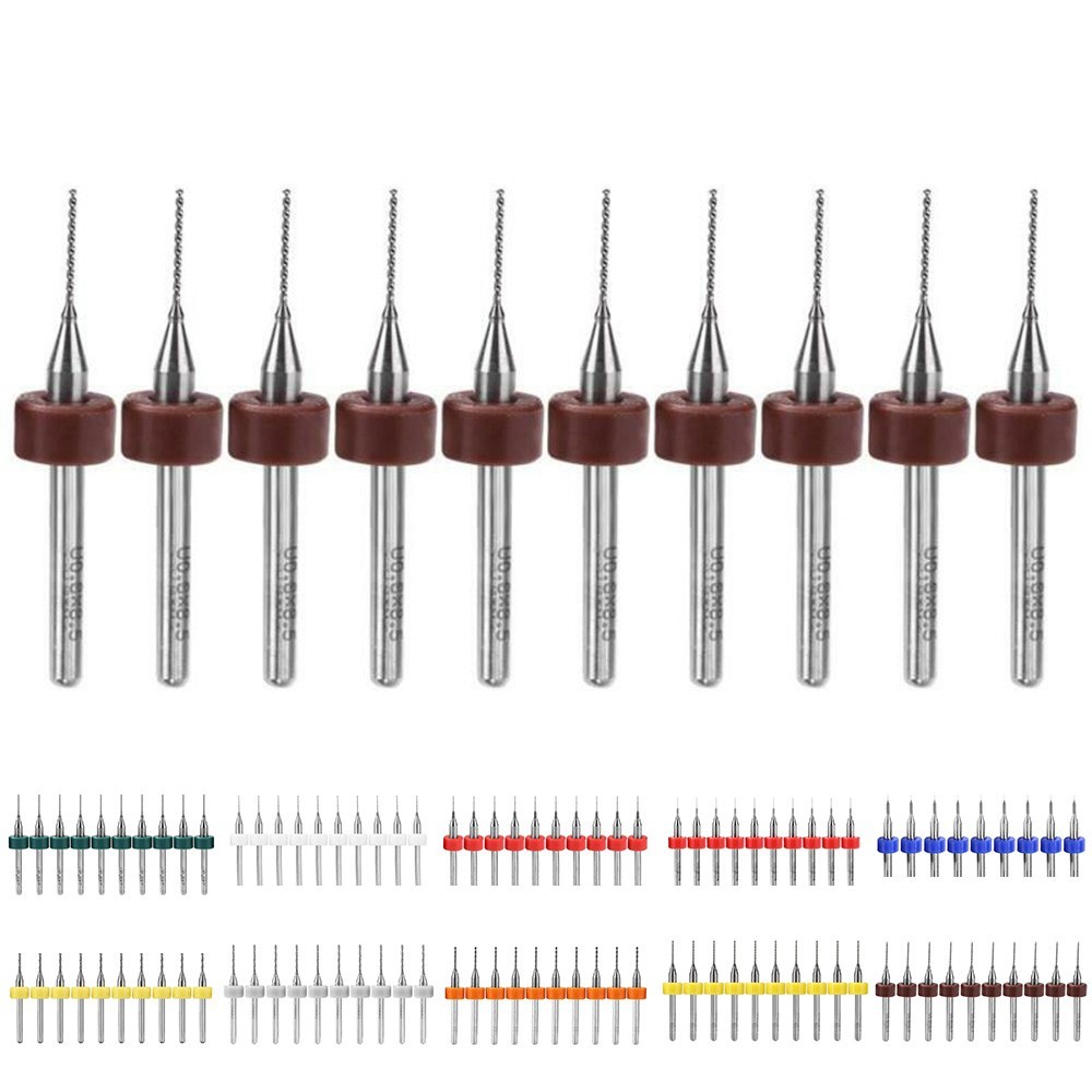 【HOT】 10pcs Circuit Board PCB Drill Bits Kit Carbide Steel Drill Bit ...