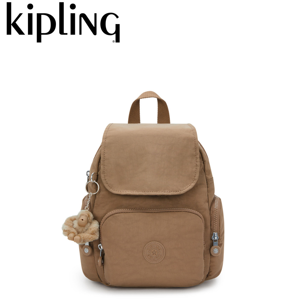Kipling City Zip Mini Backpacks Early Tan | Shopee Malaysia