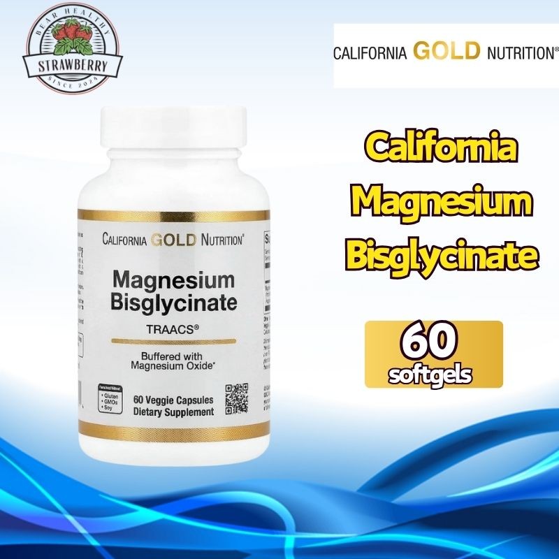 EXP: 2027 | California Gold Nutrition Magnesium Bisglycinate 200mg, 60 ...