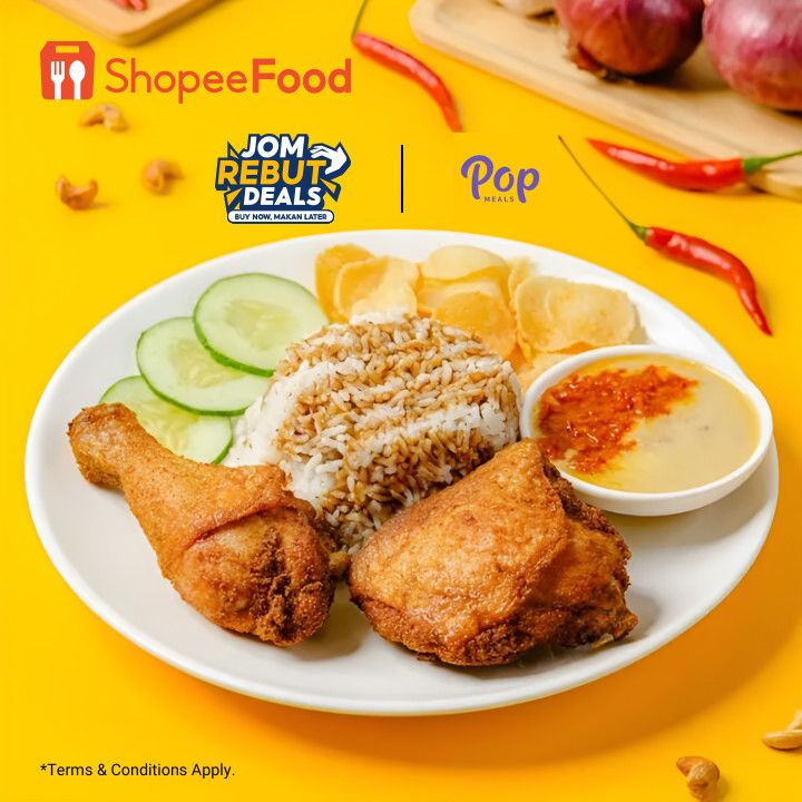 Pop Meals: Ayam Gepuk with Sambal Gajus (Sales Start: 8 Sep) | Shopee ...