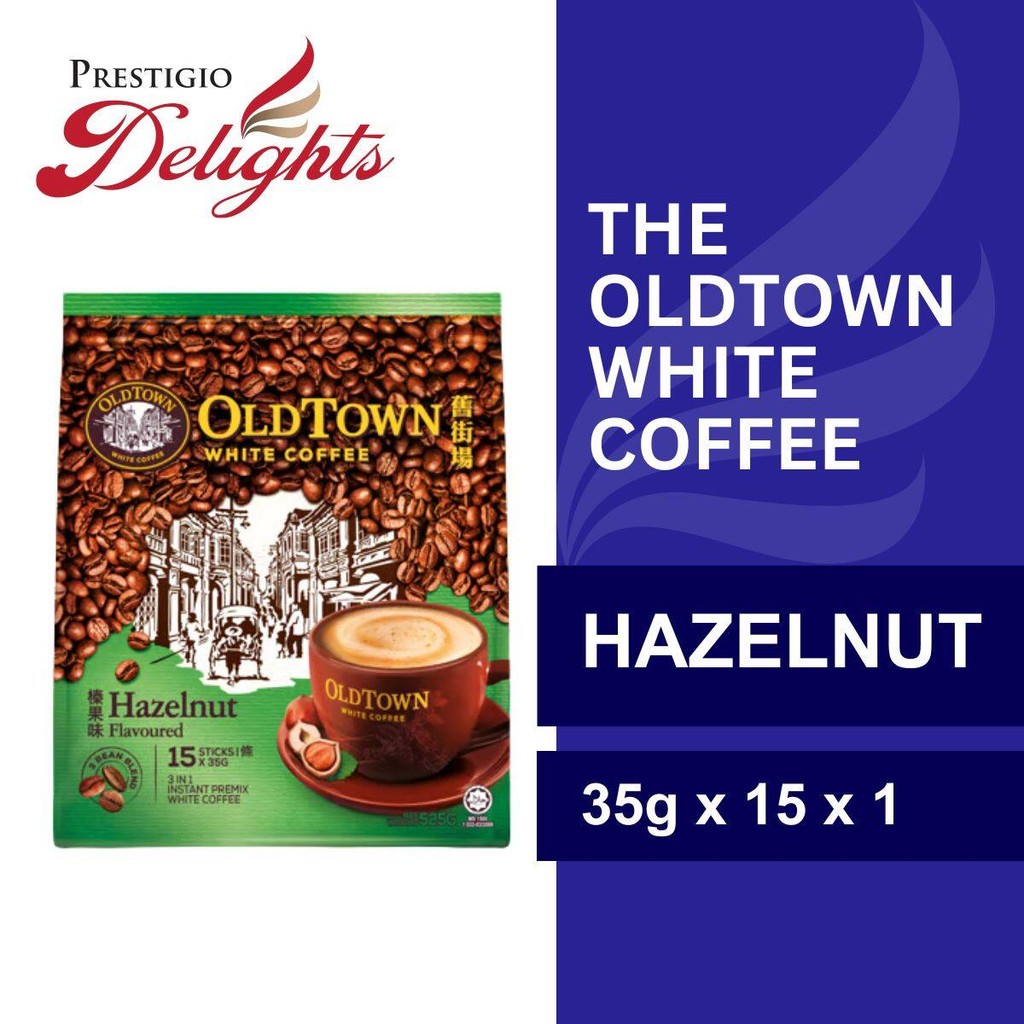 Old Town White Coffee 3 in1 Hazelnut 15s x 35g | Shopee Malaysia