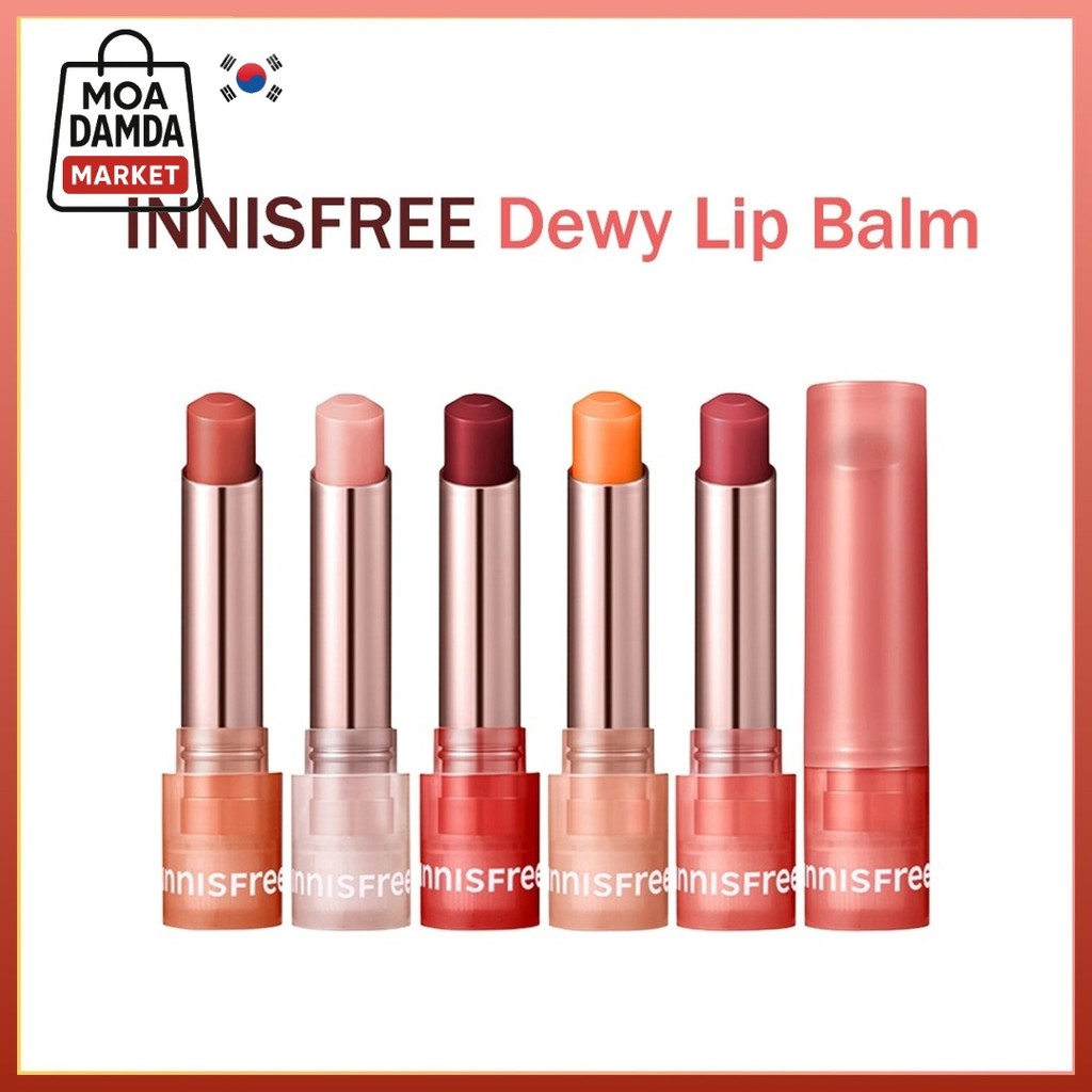 [Innisfree] Dewy Tint Lip Balm Collection｜Baby Pink / Melon Coral ...