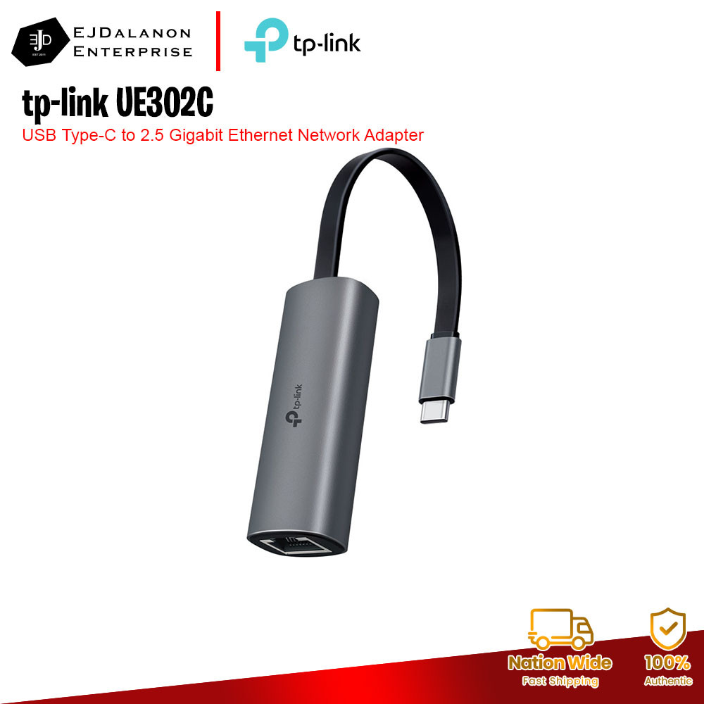 tp-link UE302C USB Type-C to 2.5 Gigabit Ethernet Network Adapter ...