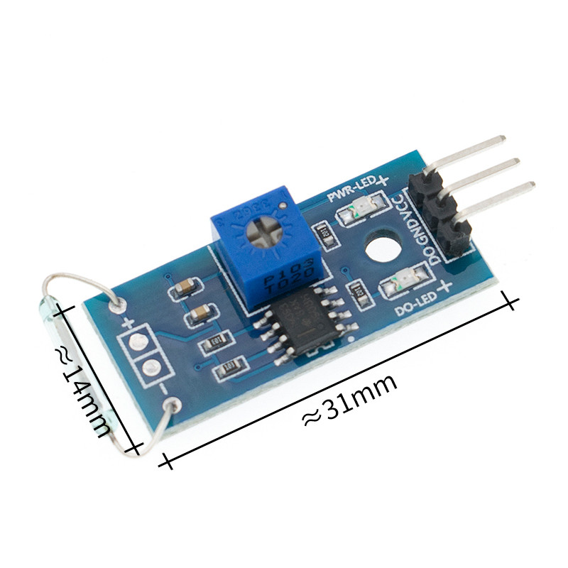 10PCS Reed Sensor Module Magnetron Module Reed Switch Magnetic Switch ...