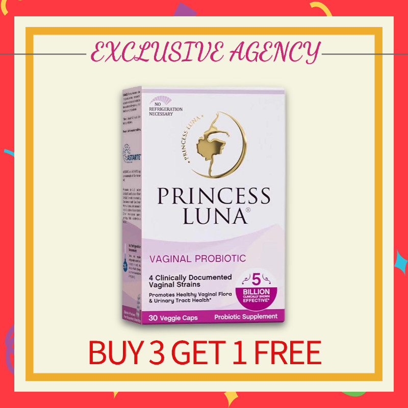 Princess Luna Vaginal Probiotic Capsules - 5 Billion CFU, 4 Clinically ...