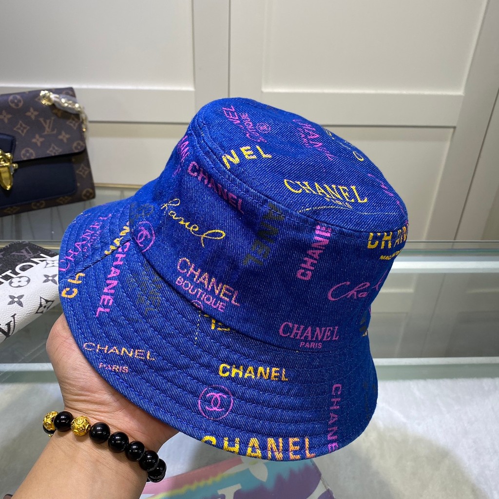 Loewe555 Classic Brown Coffee Leather Logo Bucket Hat | Shopee Malaysia