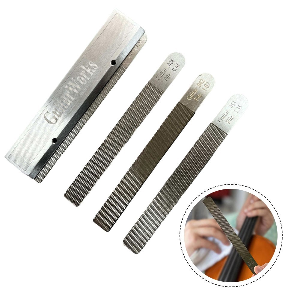 【SUFA】4PCS/Set Guitar Nut Files Fret Crowning Slot Filing Luthier ...