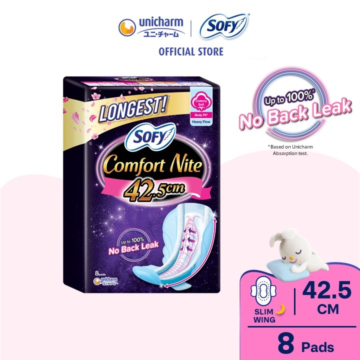 SOFY Comfort Night Slim Wing (42.5cm x 8 Pcs) | Shopee Malaysia