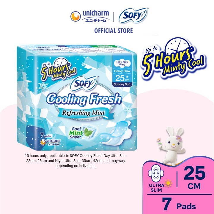 SOFY Cooling Fresh Day Ultra Slim Wing (25cm x 7 Pcs) | Shopee Malaysia