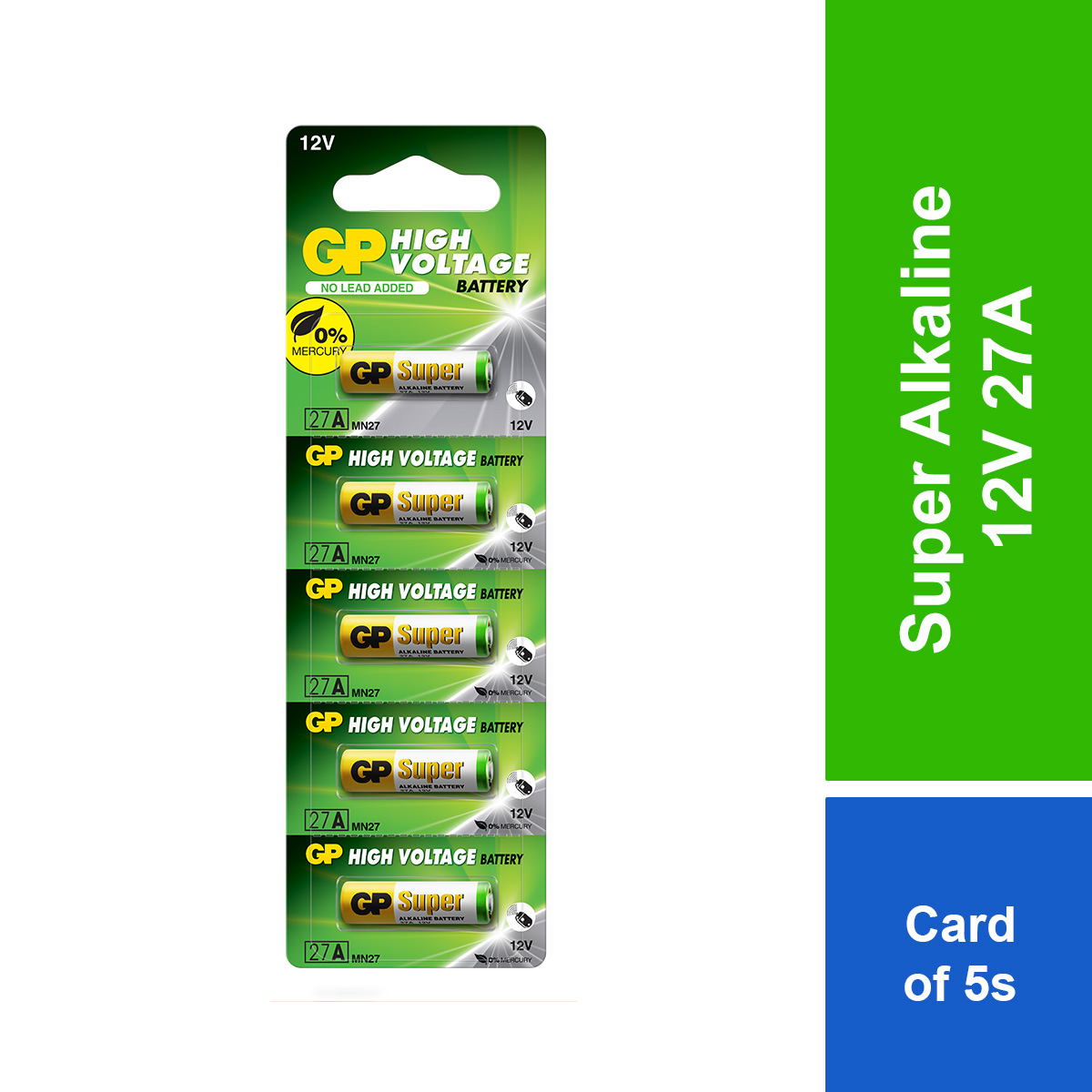 GP Battery Super Alkaline 12V 27A A27 MN27 (Card of 5) | Shopee Malaysia