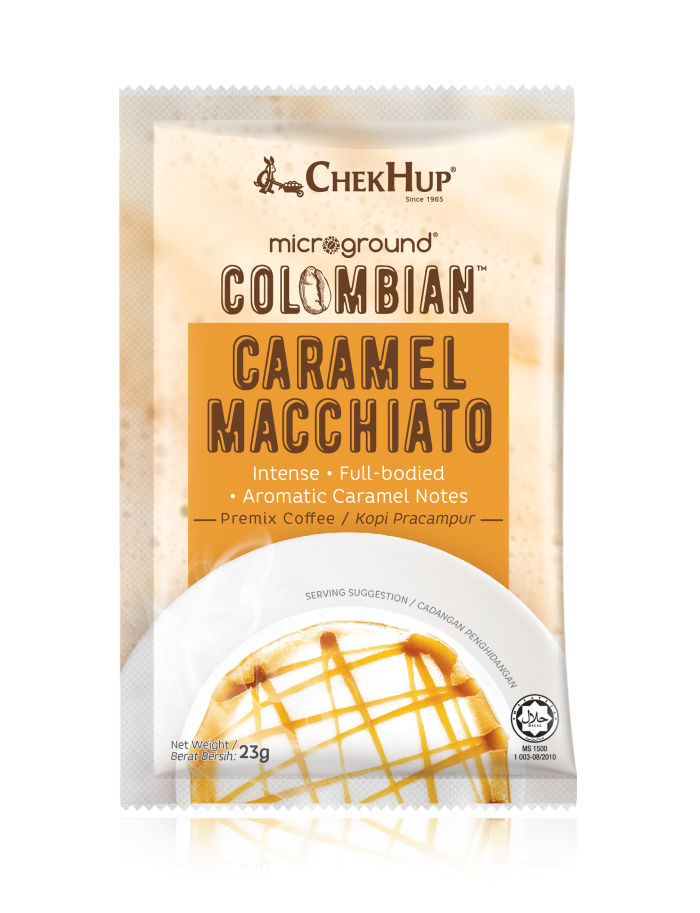[NOT FOR SALE] Chek Hup Microground Colombian Caramel Macchiato (23g ...