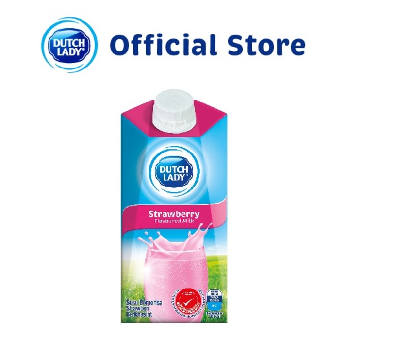 Dutch Lady UHT Milk Strawberry Flavoured 300ml [Exp 16 Nov 2025 ...