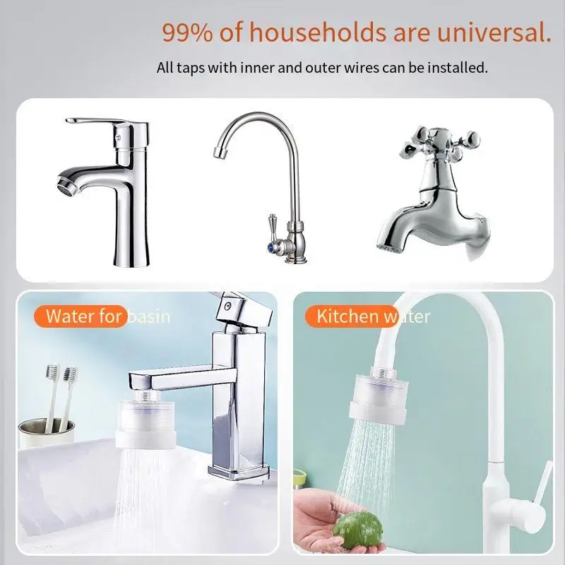 Universal Water Filter Faucet Household Sink Basin Water Filter anti ...