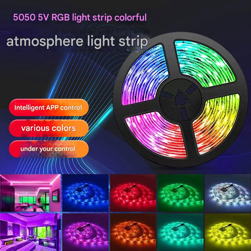 Strip Light 1M-20M Bluetooth LED Strip 5050 IP20 RGB Flexible Ribbon ...