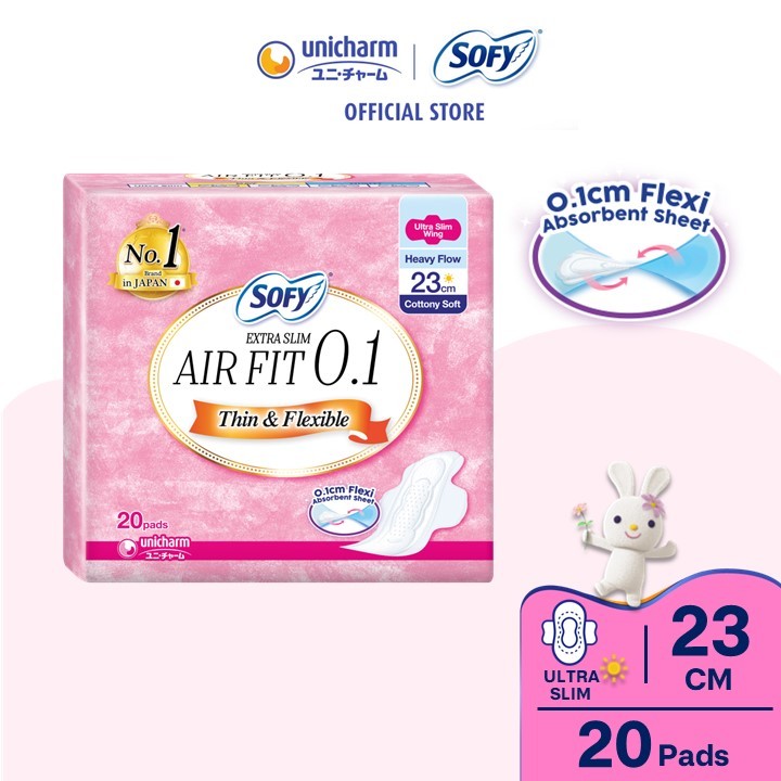 SOFY Air Fit Extra Slim 0.1 Day Wing 23cm/20 Pcs | Shopee Malaysia