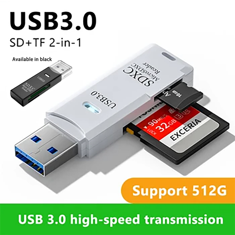 SD Card Reader 2 in 1 OTG Adapter for TF Micro Memory Card for PC ...