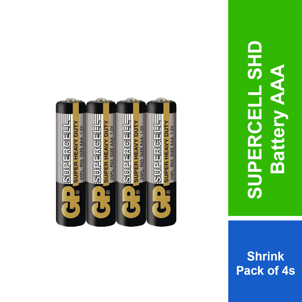 GP SUPERCELL SHD Battery AAA (Shrink Pack of 4s) | Shopee Malaysia