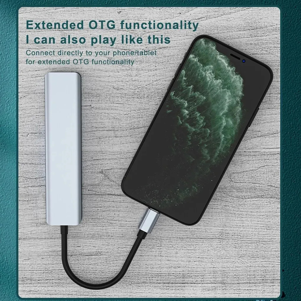 Premium USB C Docking Station With Memory Card Reader HDMI Adapter For ...