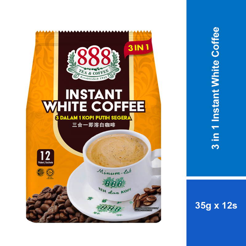 888 3 In 1 Instant White Coffee (35g x 12s) | Shopee Malaysia