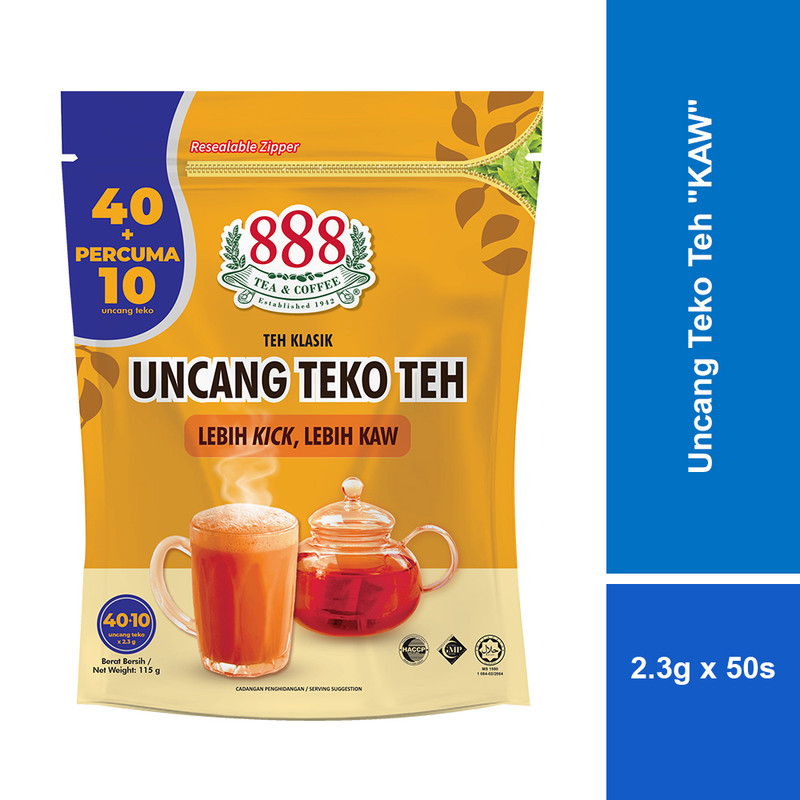 888 Uncang Teko Teh "KAW" (2.3g x 50s) | Shopee Malaysia