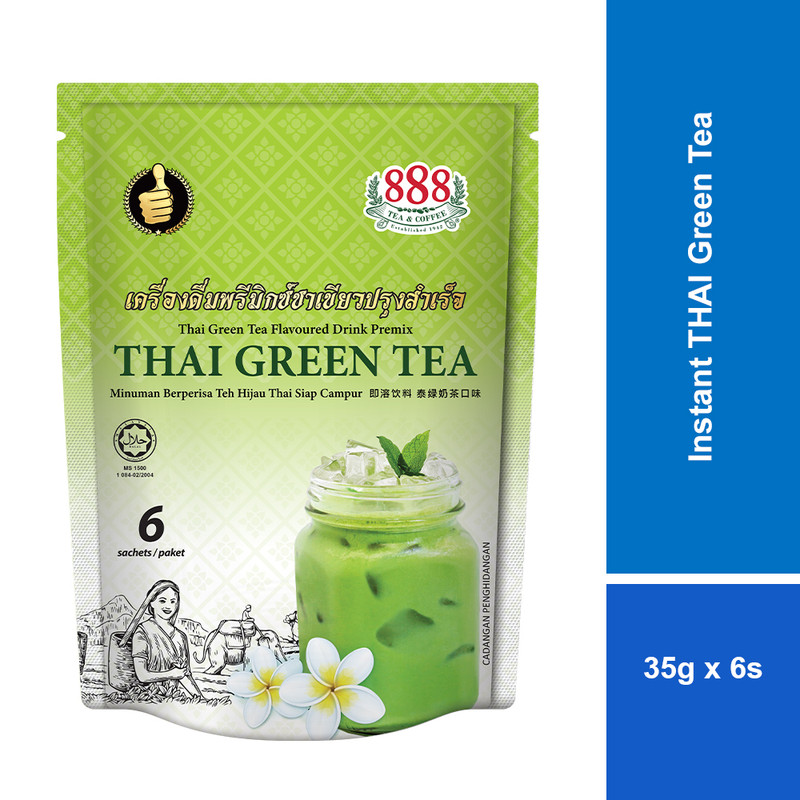888 Instant THAI Green Tea (35g x 6s) | Shopee Malaysia