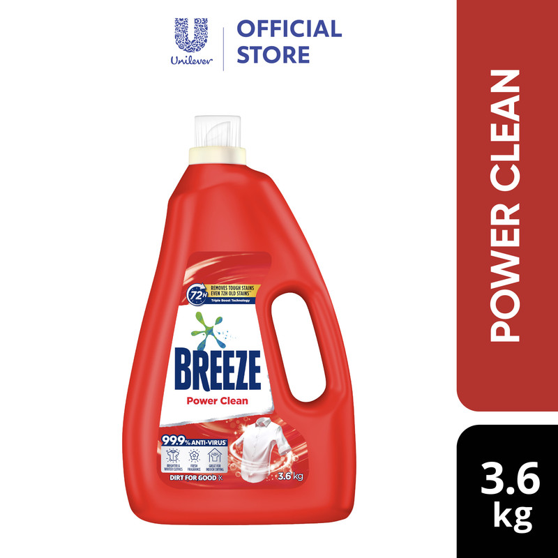 Breeze Detergent Liquid Power Clean (3.6kg) | Shopee Malaysia