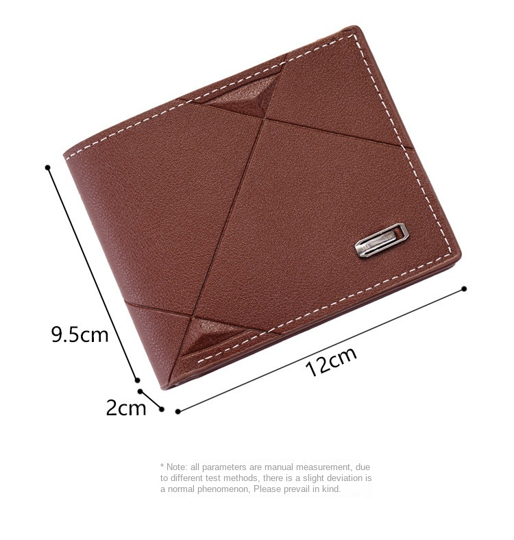 Men's Slim Pu Leather Wallet - Multifunctional with Coin and Card Slots ...