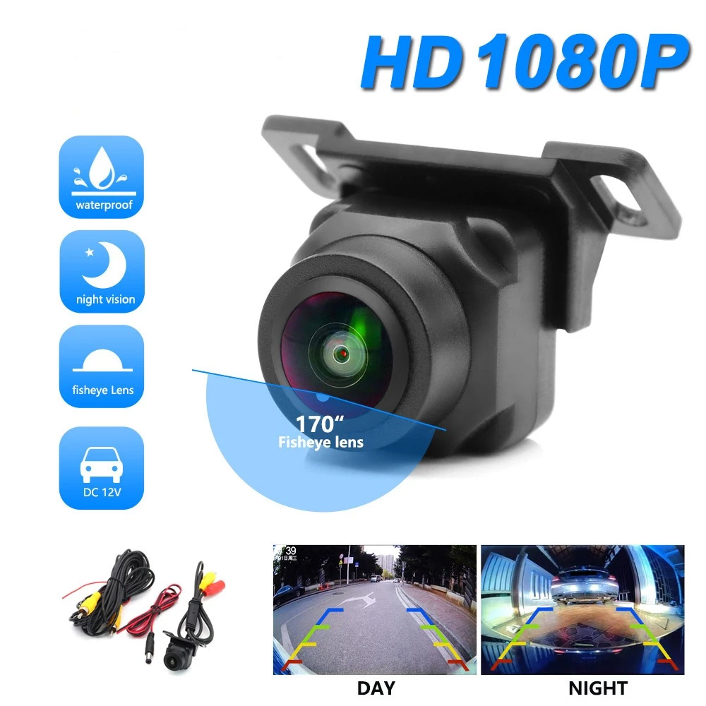 HD 1080P Starlight Night Vision CCD Fisheye Lens Car Reversing Rearview ...