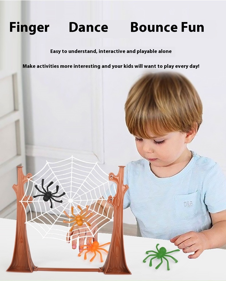 Bouncing Spider Web Game With Catapulting Spiders, Parent-Child ...