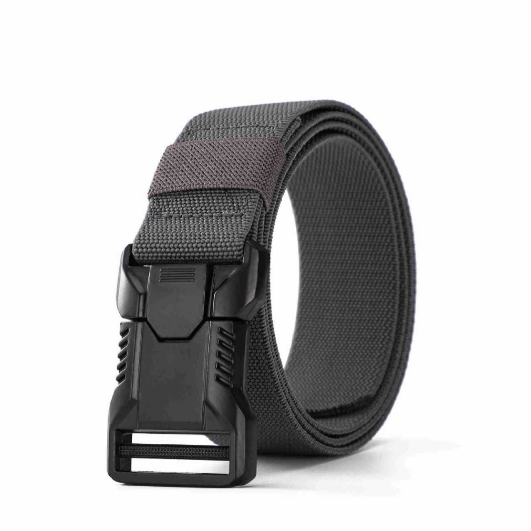Quick Release Buckle Elastic Waterproof Weave Belt for Men Travel ...