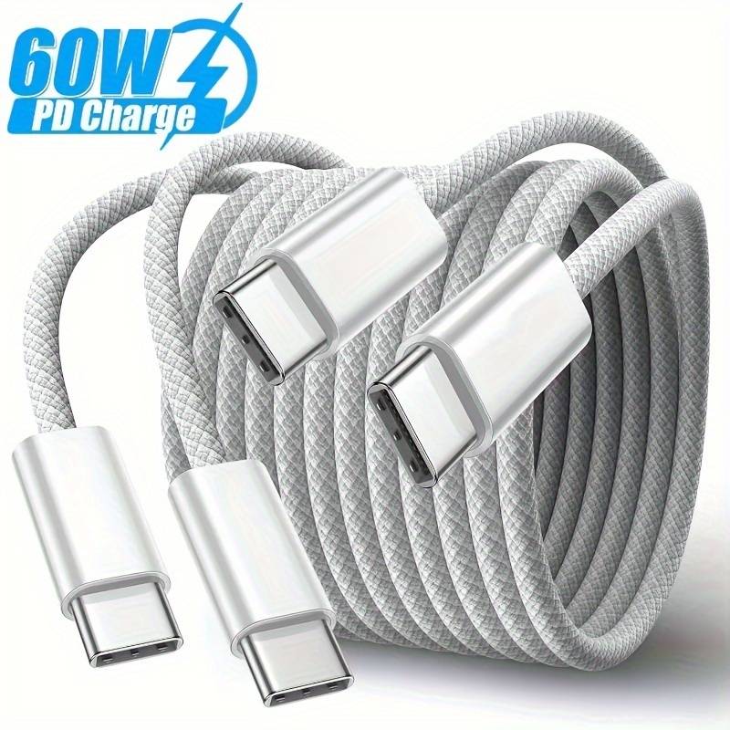 60W USB C To Type C Cable PD 3.0 Fast Charging Charger Cable Wire Cord ...