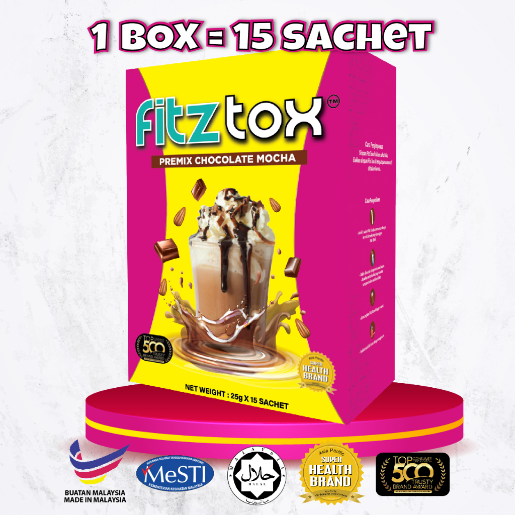 Fitztox Chocolate Mocha (1 Box / 15 Sachets) | Shopee Malaysia