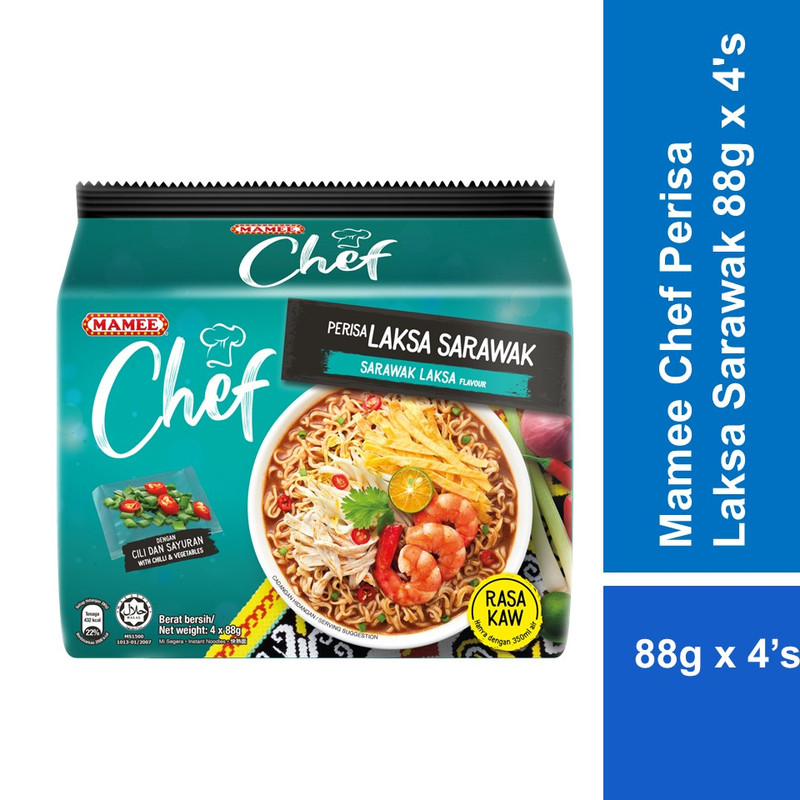 Mamee Chef Perisa Laksa Sarawak 88g x 4's | Shopee Malaysia