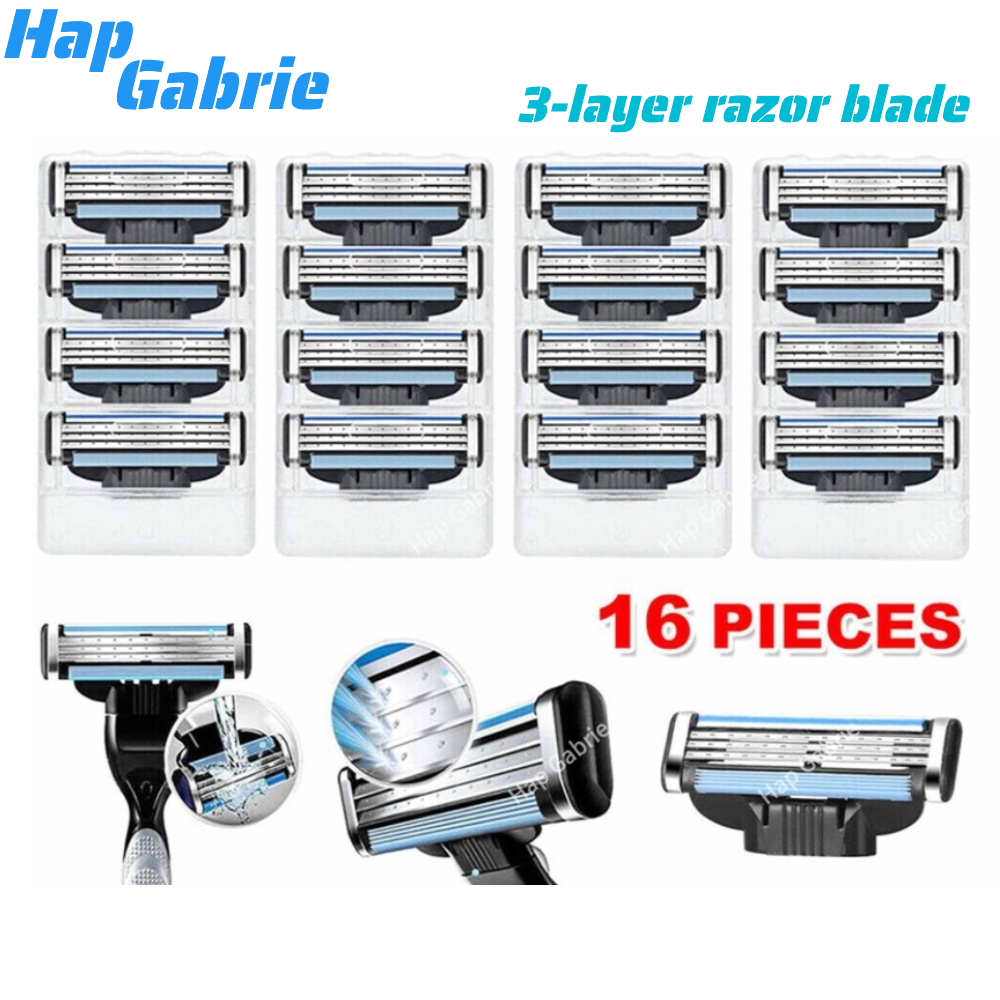 Men's shaver/3-layer razor blade/Razor blade refills/compatible Mach 3 ...