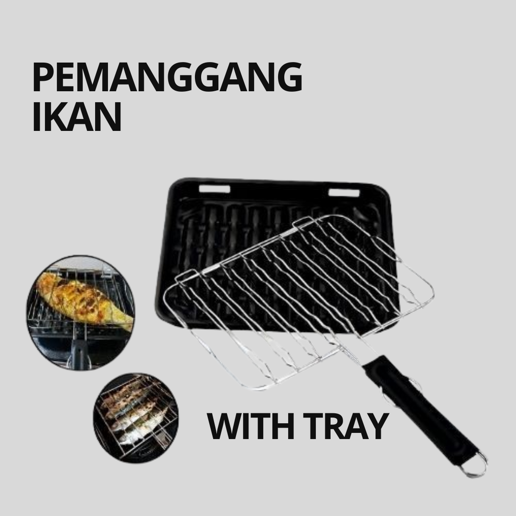 [Shopee Choice] Bbq Pemanggang ikan Stail Jepun / fish grill pan with ...