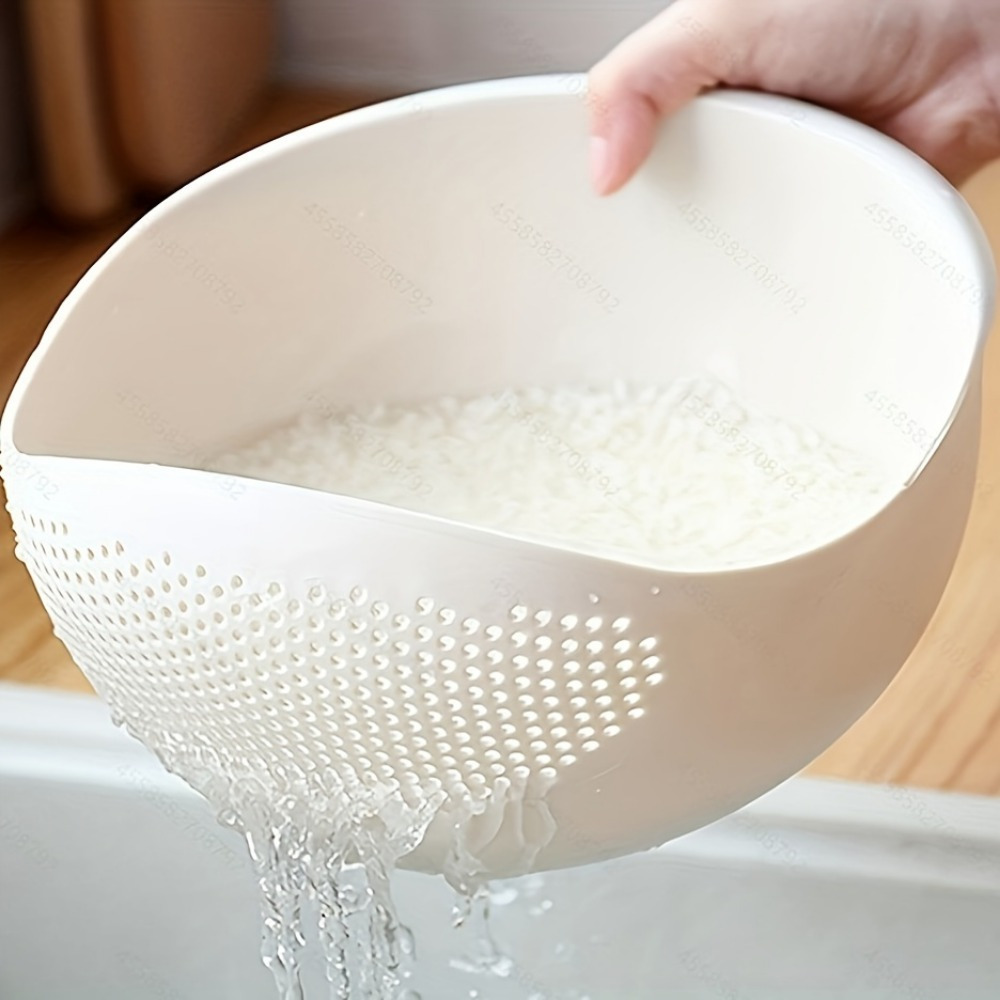 1 Multifunctional Rice Washing Basket Vegetable Fruit Drain Water ...