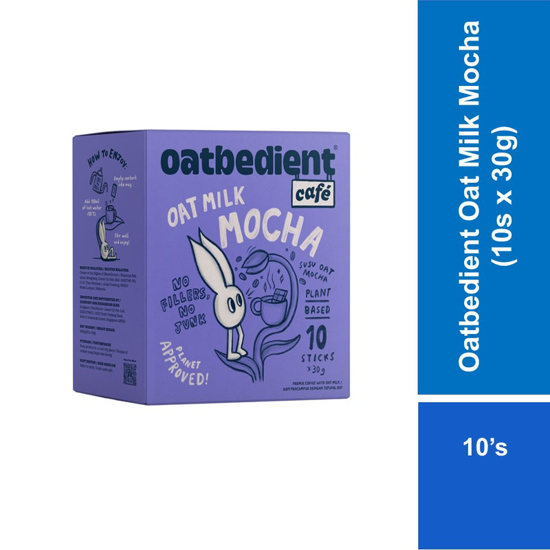 Oatbedient Oat Milk Mocha (10s x 30g) | Shopee Malaysia