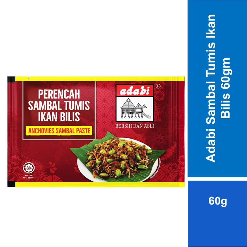 Adabi Sambal Tumis Ikan Bilis 60gm | Shopee Malaysia