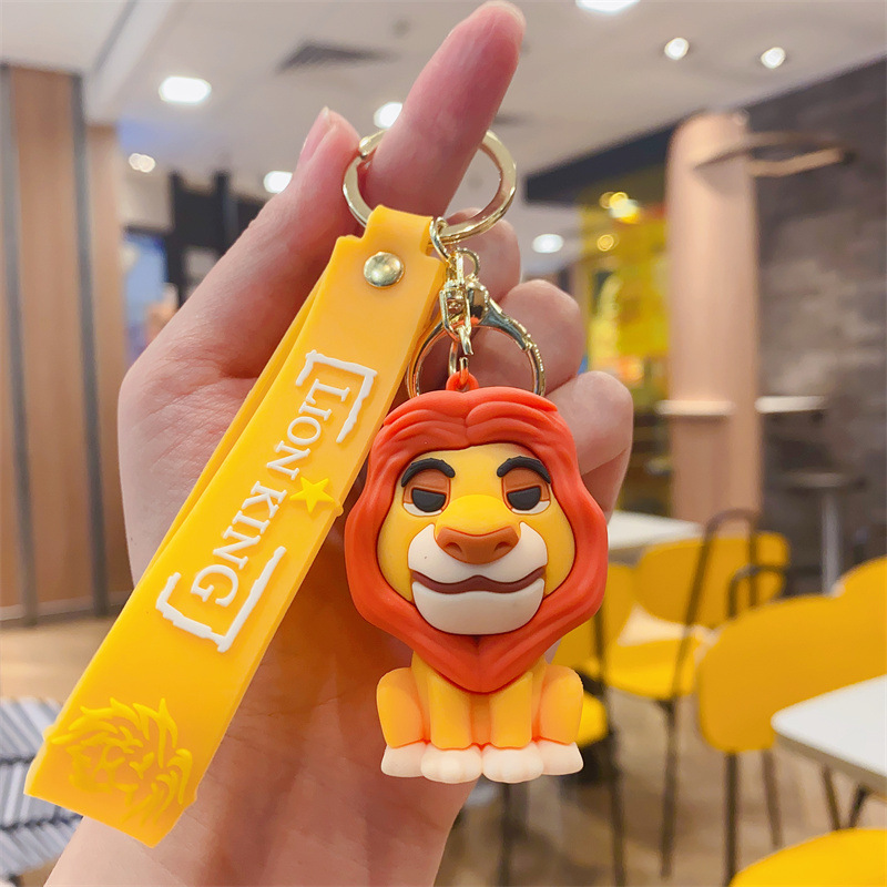 Lion King Keychain Cartoon Cute Creative Simba Foreign Trade Doll ...