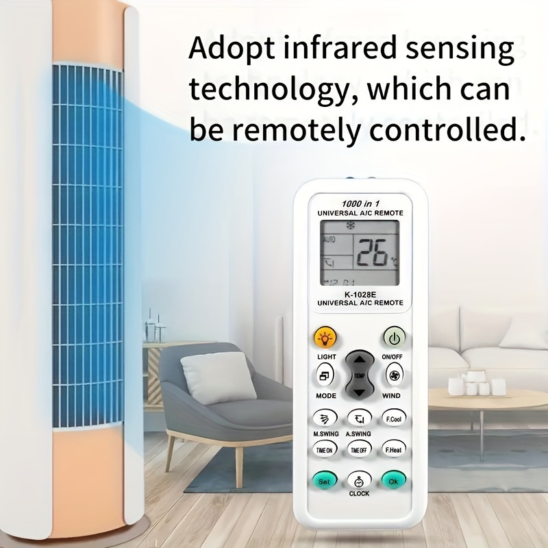 Universal A/C Remote Control - Compatible with Multiple Brands and ...
