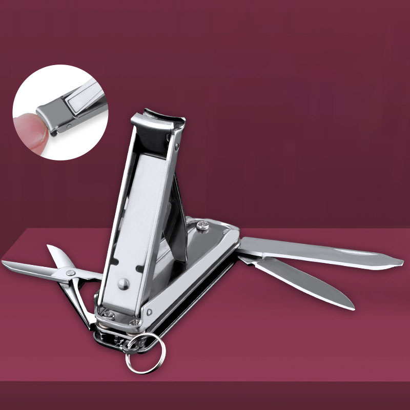 Multifunctional nail clipper keychain men's portable fruit shaver key ...