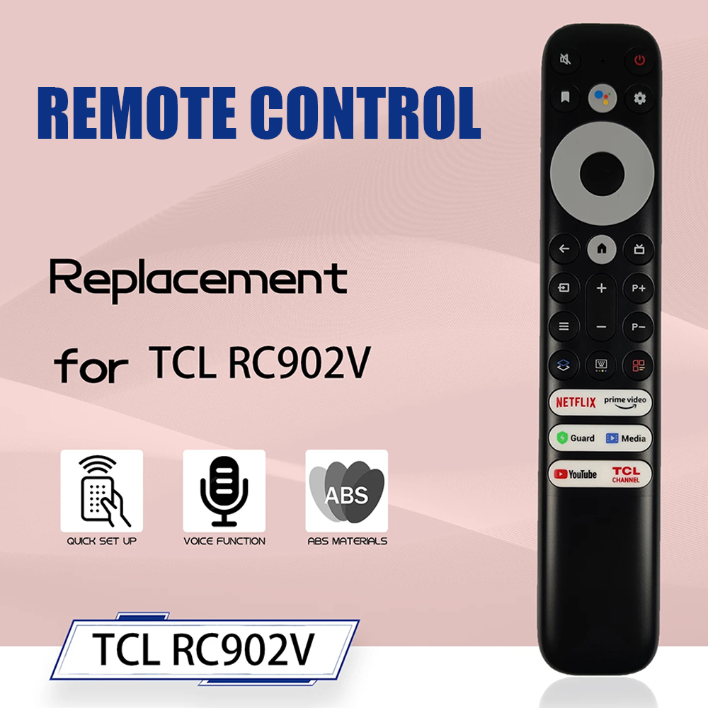 Replacement Remote Control RC902V FMR4 Infrared Learning For TCL 8K ...