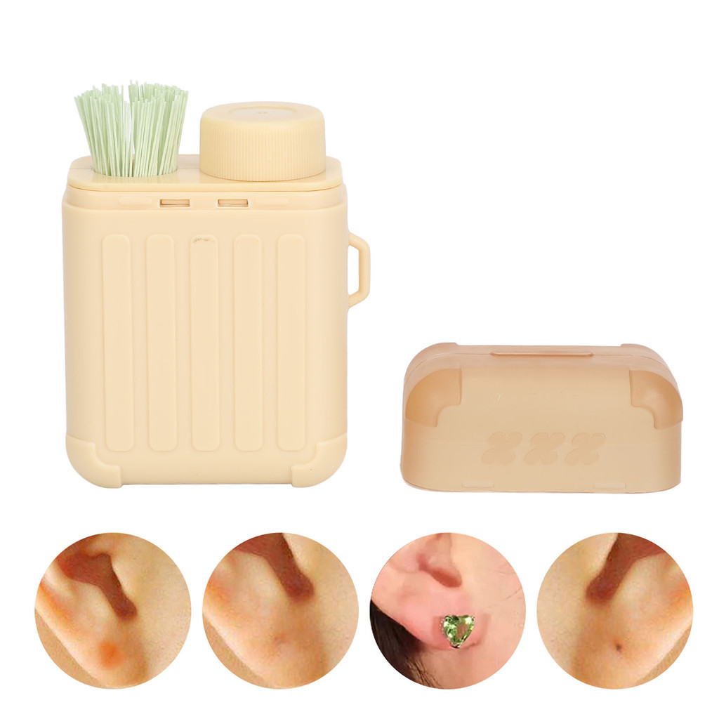 Earrings Hole Cleaning Set – Piercing Cleaner Liquid + Ear Piercing ...