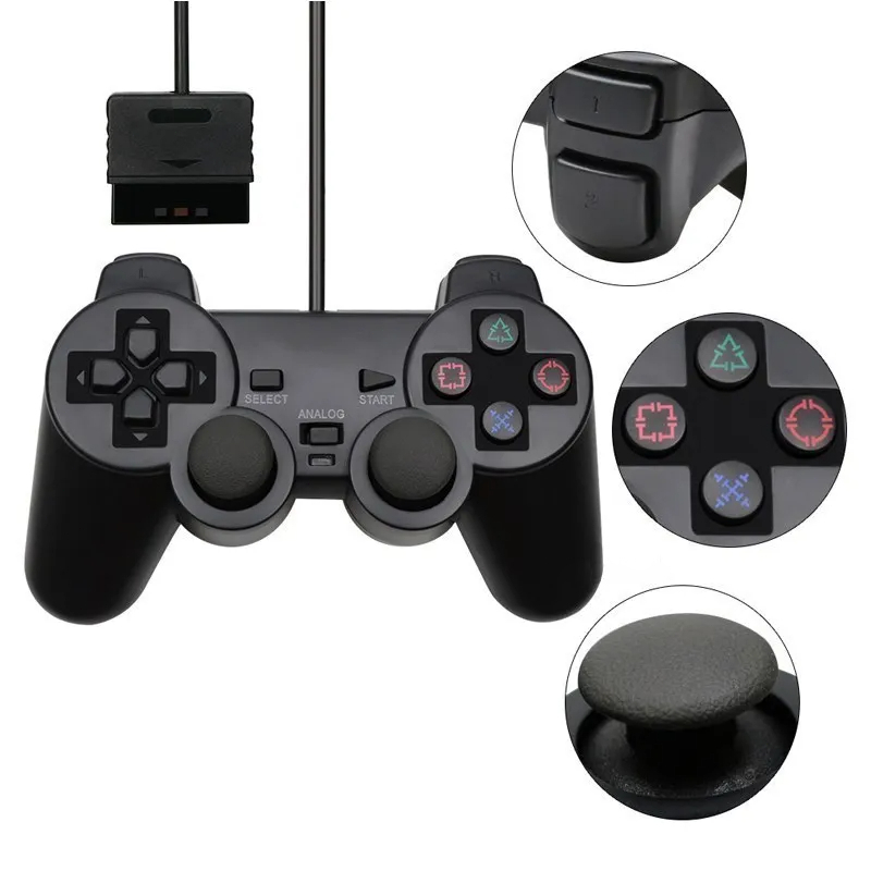 RUIPENGDA Wired Gamepad for Sony PS2 Controller for Mando PS2/PS2 ...