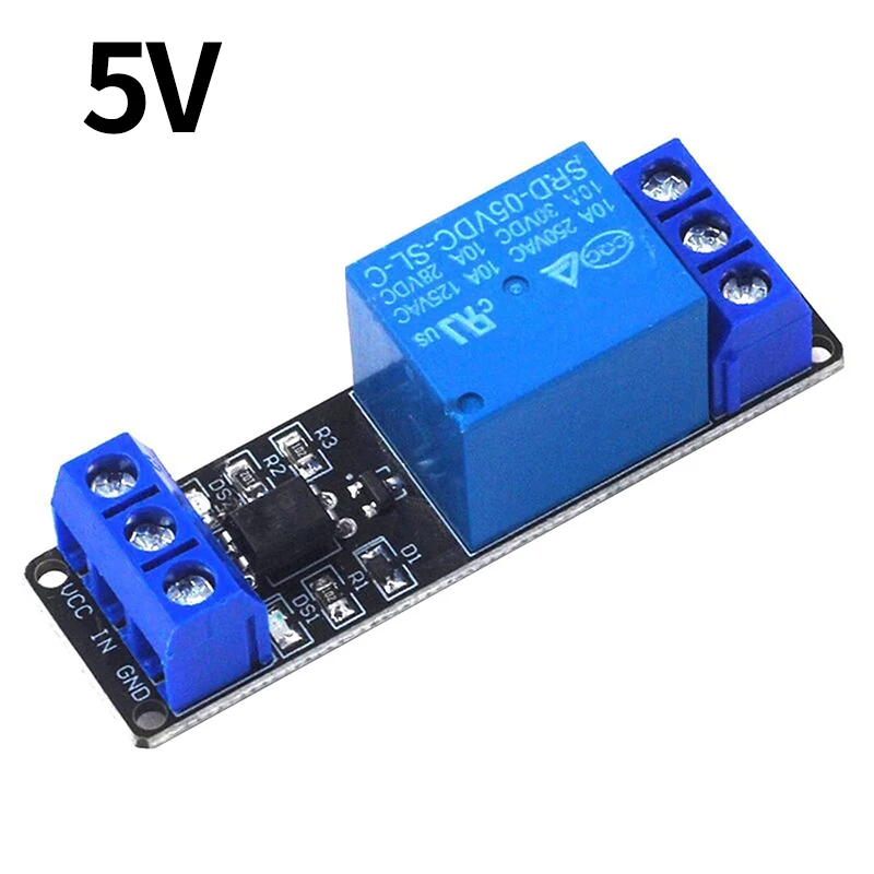 5V 1 Channel Electromagnetic Relay Module Opto Isolated Low Level ...